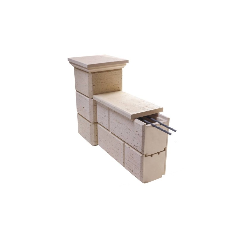 Boltar autoblocant 20 x 20 cm, Traverstone Block - Cipcos Mar